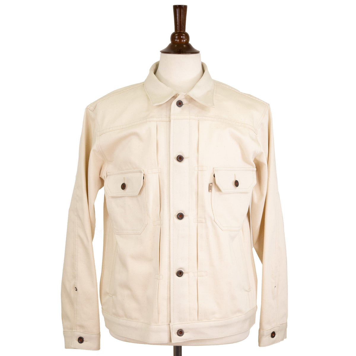 Type 2 X105 12 Oz Ecru Natural Selvedge Jacket – Railcar Fine Goods